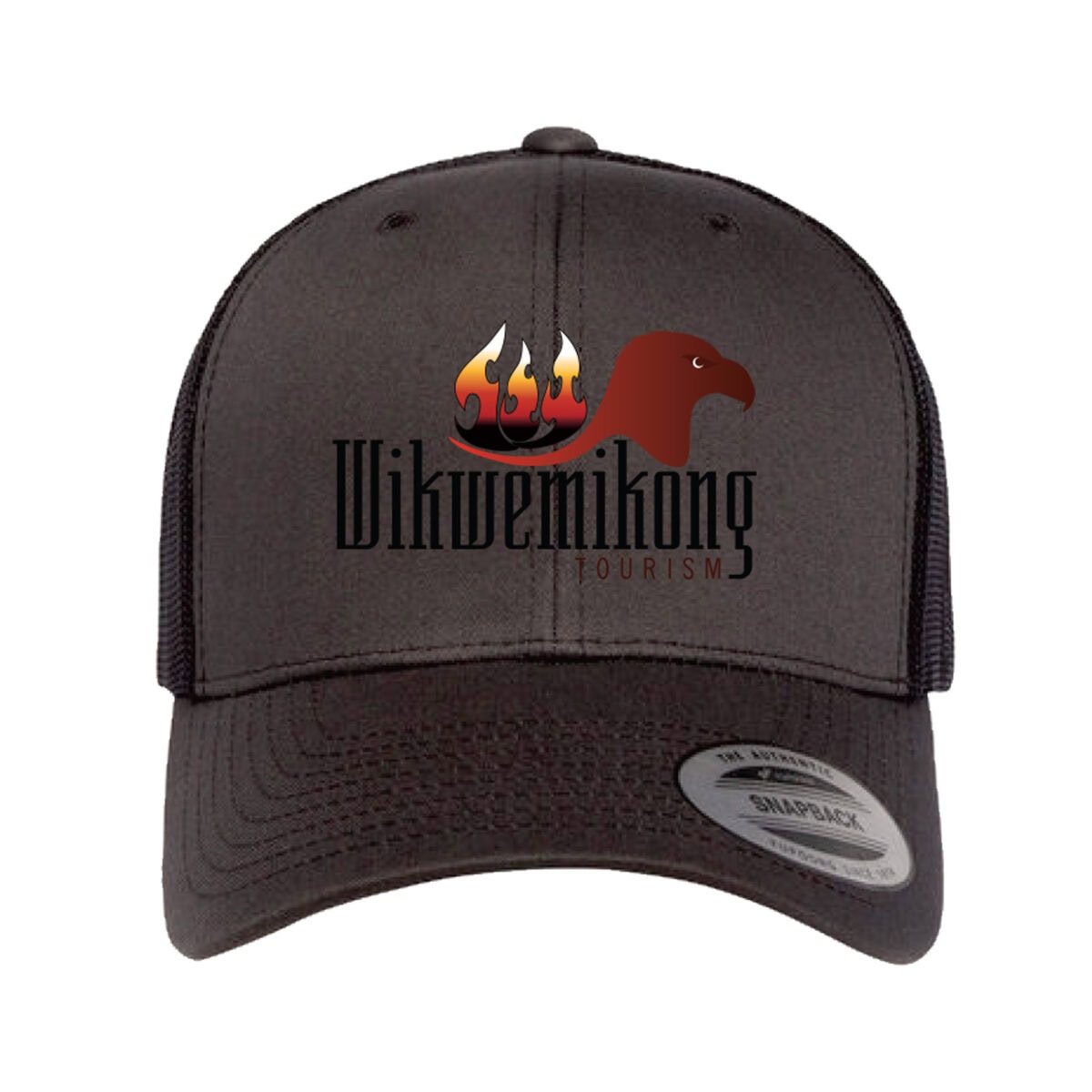 Wikwemikong Tourism Mesh Cap - Dark Grey - Wikwemikong Tourism